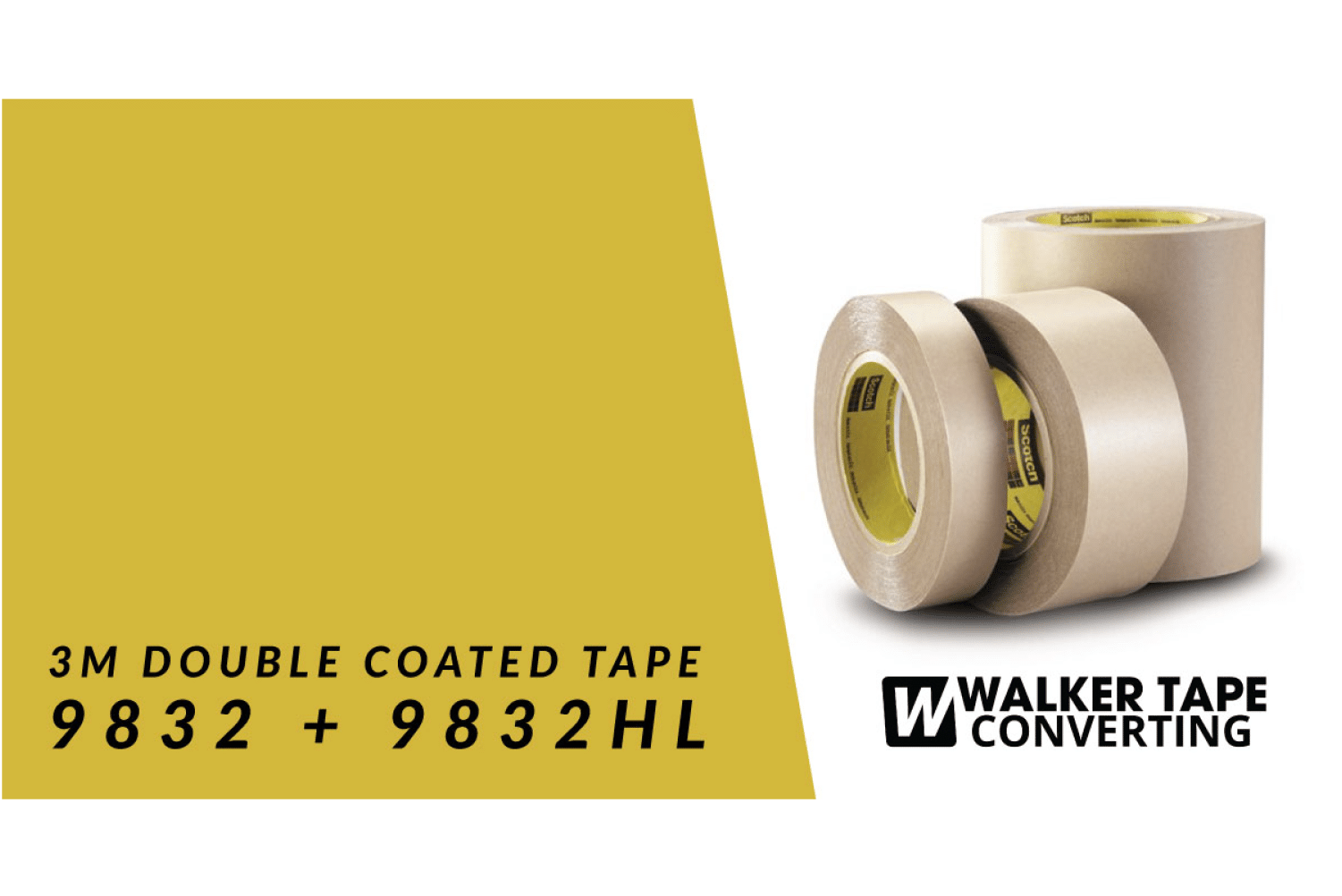 3M™ Double Coated Tape 9832 & 9832HL - Walker Tape Converting