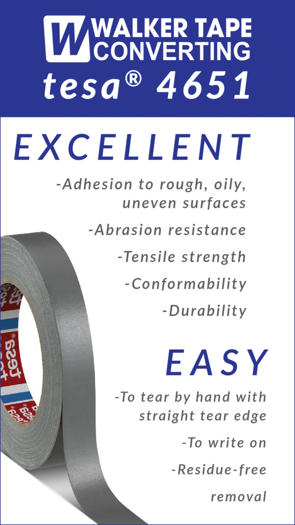 tesa® 4651 Premium Cloth Tape - Walker Tape Converting